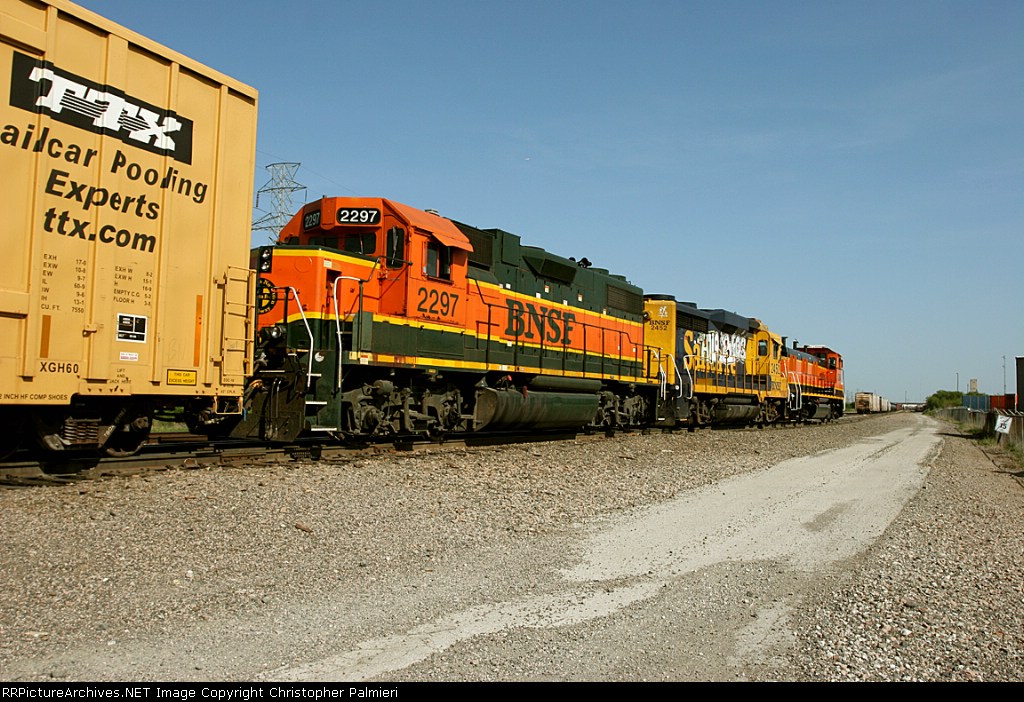 BNSF 2297, 2452, and 1288